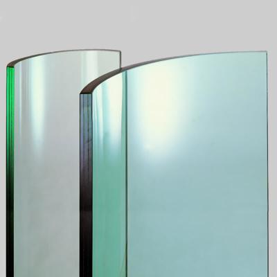 Auf Wunsch warm gekrümmtes, laminiertes, gehärtetes Glas mit niedrigem Eisen 10 mm extra klar