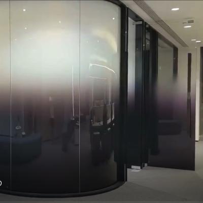 China Gradient Change Pdlc Film Smart Glass Customized For Office Wall for sale