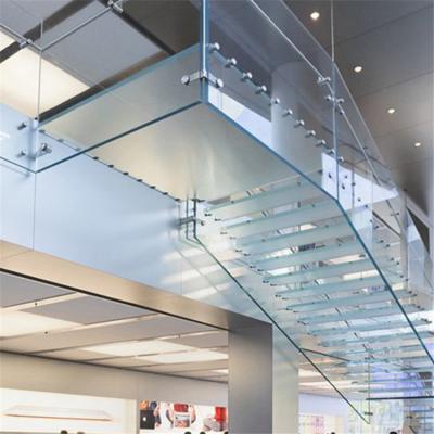 L'appartement durci clair de verre trempé stratifié par SGP d'EVA PVB a courbé 6.38mm à 40.28mm