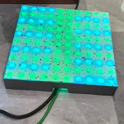 Китай Полноцветный светодиодный поддонный плиточный фонарь бездны 3D индукционный поддонный плиточный бар танцевальный поддонный плиточный свет продается