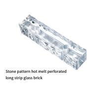 China Thermally Perforated Crystal Bricks: Custom Hole Designs Combining Decorative and Functional Features for sale