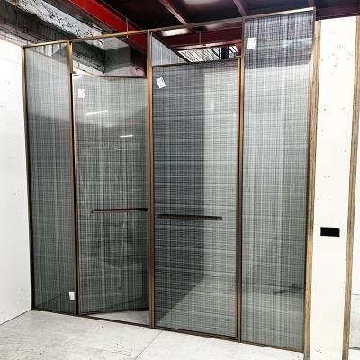 China Wire Glass Shower Enclosure | A Perfect Combination of Artistic Aesthetics and Safe Practicality for sale
