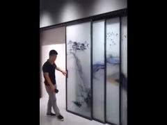 Schermpartitie Tempered Art Glass Sculpture Laminated Wire Glass