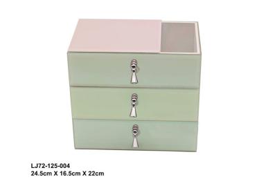 China Glass Multi-layer jewelry box for sale