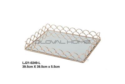 China metal rectangular tray for sale