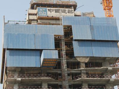 China Self hydraulic lifting Climbing Wall Protection Panels with three floors for sale