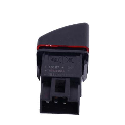 Cina Foton Truck Parts Emergency Light Switch 1B17837310066 Doppio interruttore di allarme lampeggiante in vendita