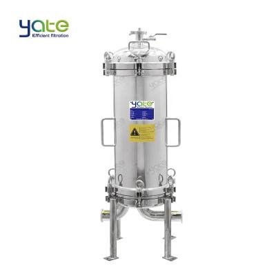 China Polished Sanitary Food Grade Beer Yeast Filtration Stainless Steel 304/316 Micro Filter Fine Chemical Liquid Filtration System for sale