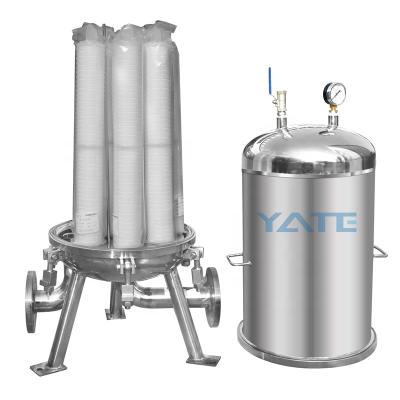 China Directly Sanitary 10/20 Inch Code 7 Stainless Steel Cartridge Filter Housing Food Grade Oil Filtration Equipment for sale