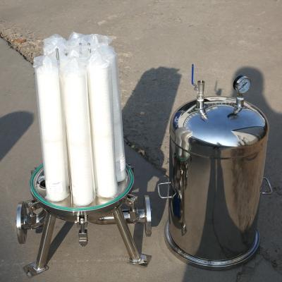 China High Pressure Liquid Beer Filtration 20 Inch Stainless Steel Extractor Micron Filter Housing for sale