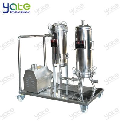 China Food Grade PP Pleated Cartridge Filter Sanitary Micron Absolute Filtration for Beer Wine Beverage Sterile Clarification Microorganism and Particle Removal Process (with Trolley) for sale