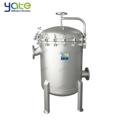 China High Flow Stainless Steel Multi Bag Filter Housing Corrosion Resistant Industrial Liquid Filtration for Water Treatment Petrochemical Oil and Chemical Wastewater Purification System for sale