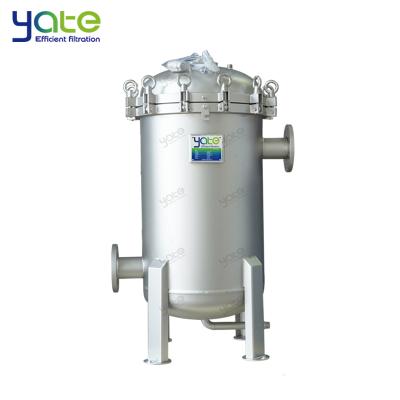 China Multi-bag filter housing stainless steel industrial liquid filter for groundwater and well water pretreatment sewage treatment, reclaimed water reuse for sale