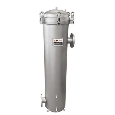 China Electronics Industries Pure Water Filter Stainless Steel Multi Cartridge Filter Housing for sale