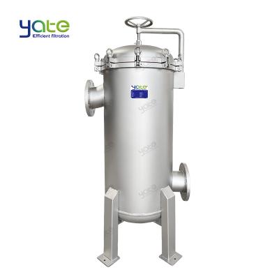 China Manufacturer Industrial Water Filter Machine 5 Micron Stainless Steel 304 Cartridge Filter Housing for sale