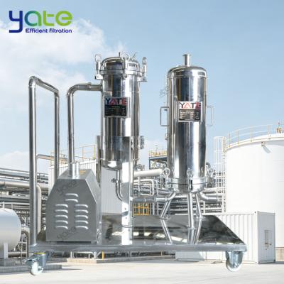 China Factory Direct Sale SS304 316L Movable Trolley Cartridge Filter Housing For  Chemical Filtration for sale