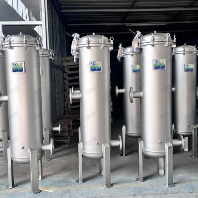 China Stainless Steel304/316 High Flow Rate Industrial Large Flow Cartridge Filter Housing for sale