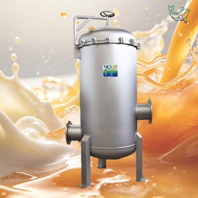 China Cartridge Filter Food Grade SS304 Mirror Polished For Fruit Juice Wine Beer Syrup Remove Suspended Solids Liquid Clarification Equipment for sale