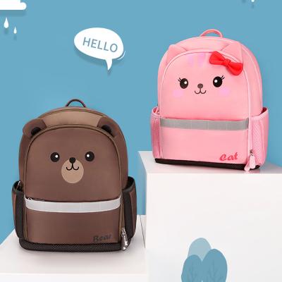 Cina NHB245 borsa di scuola adorabile leggera di nylon dello studente del poliestere del gatto 3D in vendita