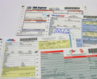 China Customized DHL Express Logistic Waybill with barcode for sale