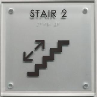 Cina La chiara scala del ADA firma il grado II Braille 1/4