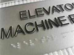 Segnale em Braille ADA metalicas de GS Zeichen