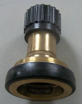 China brass spray nozzle machino simple type nozzle 3-position fire hose nozzles for sale
