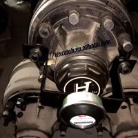 China 452-6148P Grease Hubcap Bracket for Mounting Electronic Hubodometer E-Coating Black for sale
