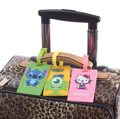 China Eco-friendly travel PVC luggage tag comply with US standards for sale