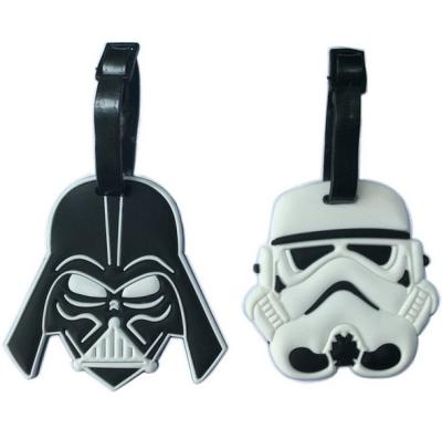 China Pvc Travel Luggage Tag Cartoon Custom Silicone Luggage Tag Name Tag Boarding Cards For Bag for sale