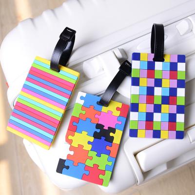 China Travel Plastic Cute Silicone Label Id luggage Tag, personalized PVC name tag for sale