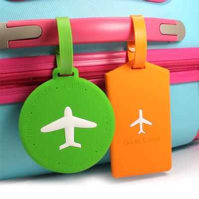 China Custom pvc luggage tag for travel suitcase for sale