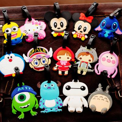China Custom Cartoon Silicon Luggage Tag, OEM Rubber Luggage Tag for sale