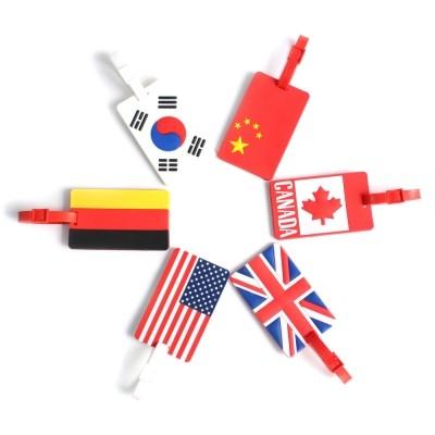 China Wholesale custom promotion gifts blank cartoon silicone soft pvc luggage tag for sale