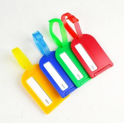 China Multi-colored Custom Logo Low Price Plastic Luggage Tag For Wholesale for sale