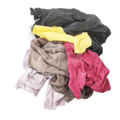中国 Mixed Color 100% Cotton T Shirt Industrial Wiping Rags Cutting Used Clothes Cotton Cleaning Cloth Rags 販売のため