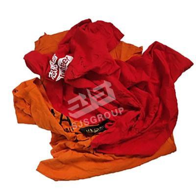 Cina 100% cotton 10KG 25KG industrial wiping rags mutilated cotton rags Trapo Industrial for marine cleaning in vendita