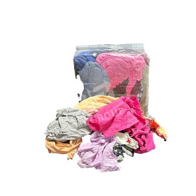 Cina 100% cotton 10KG 25KG industrial wiping rags mutilated cotton rags Trapo Industrial for marine cleaning in vendita