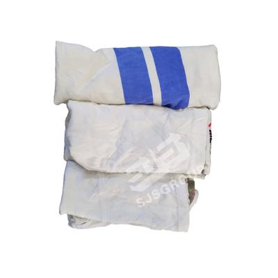 Cina Absorbent oil high cotton marine rags high oil water absorb 50lb white rag bag cotton rags for cleaning in vendita