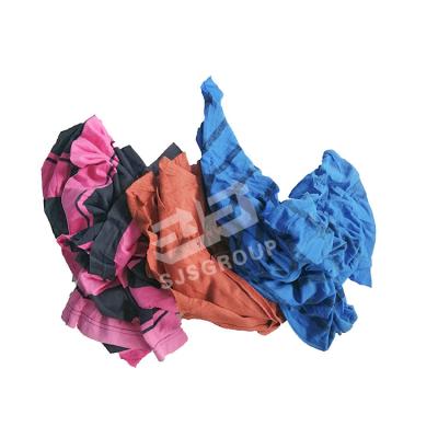 China Oil absorbent Mixed Coloured Rag Wipes 100% Cotton Rags Machine Wiping Used Rags for Industrial Use for sale