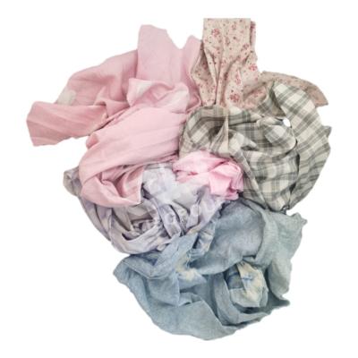 China Water & oil absorbency Industrial Cleaning Cotton Wiping Rags Cleaning Cotton cutting 100% cotton sheeting rags for sale