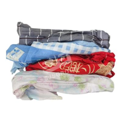 Cina Regular Size 100% reused IMPA NO 232910 Scraps Wiping Rags Industrial Rag cutting used bed sheet rags in vendita