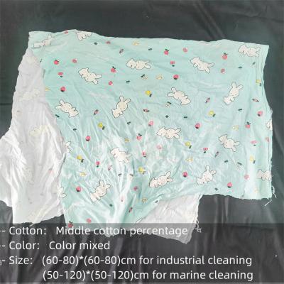 All-purpose Promotional Oil Absorption No Stains Clean Rags Wiping Material Cutting cotton sheeting rags