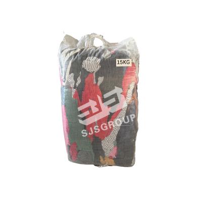 Cina Soft & absorbent Trapo de algodon Wholesale Cutting T-Shirt Cotton Wiping Mixed Rags Used Clothing Cotton Rag in vendita