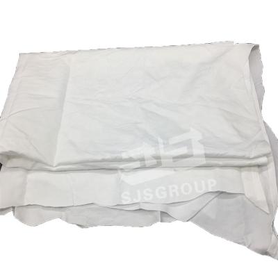 Cina Free sample 0.5-400kg Bale 100 cotton Cheap cotton fabric scrap white bed sheet wiping rags for marine using in vendita