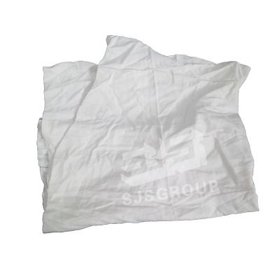 Cina Free sample 0.5-400kg Bale 100 cotton Cheap cotton fabric scrap white bed sheet wiping rags for marine using in vendita
