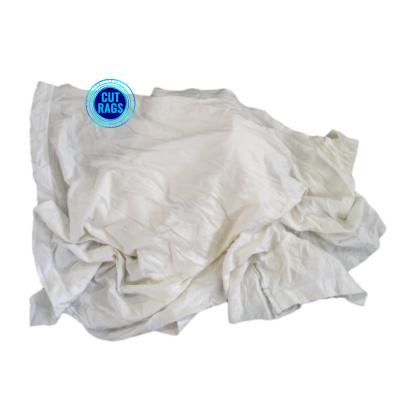 Cina Industrial cleaning Industrial Cleaning Cloth Marine Cotton Wiping Rags 100% Cotton White T-shirt Rags in vendita