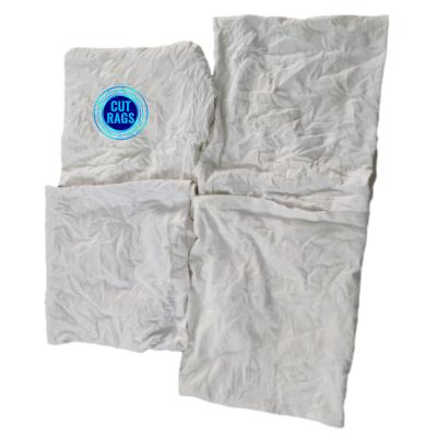 Cina Industrial cleaning Industrial Cleaning Cloth Marine Cotton Wiping Rags 100% Cotton White T-shirt Rags in vendita