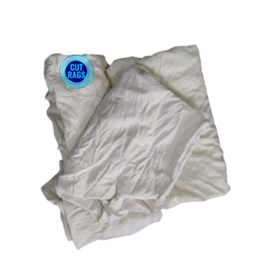 Cina Industrial cleaning Industrial Cleaning Cloth Marine Cotton Wiping Rags 100% Cotton White T-shirt Rags in vendita