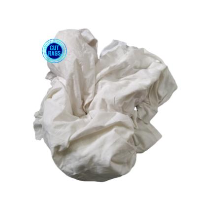 Cina Industrial cleaning Industrial Cleaning Cloth Marine Cotton Wiping Rags 100% Cotton White T-shirt Rags in vendita